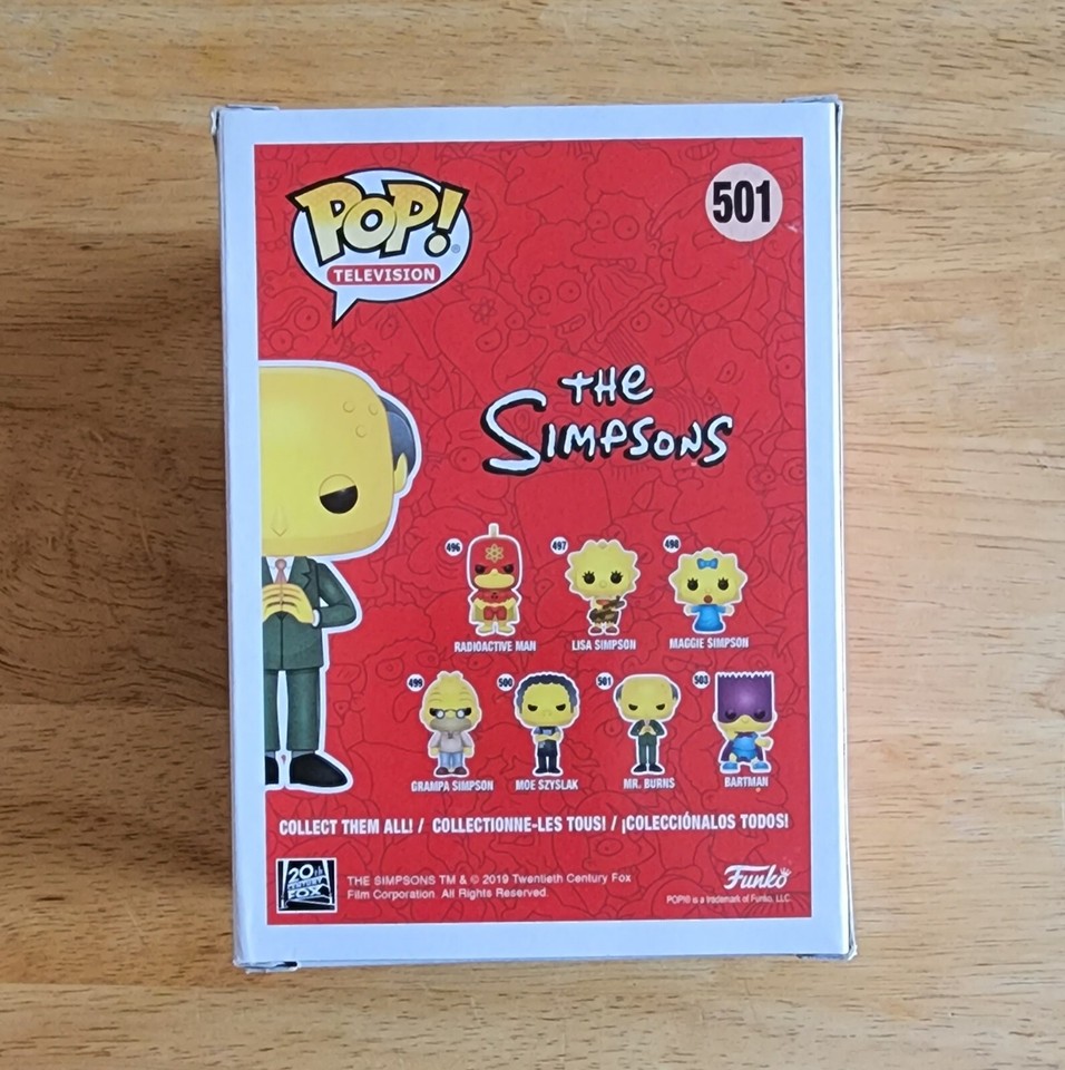 NEW The Simpsons Mr. Burns Funko Pop 501 | eBay