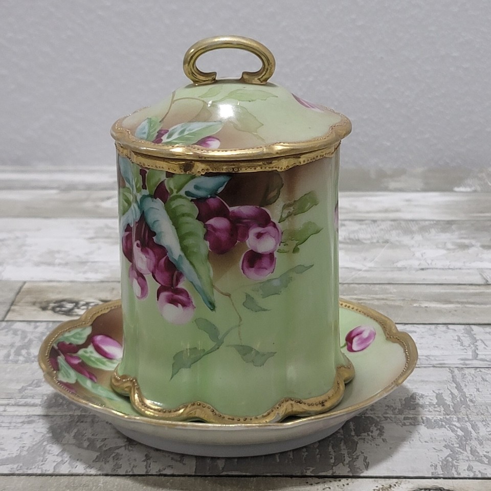 ANTIQUE NIPPON Condensed Milk Container 3Pc Set - Green Maple Leaf Mark ...