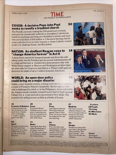 VTG Time Magazine February 4 1985 - Pope John Paul II / Martin ...