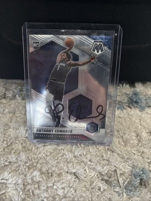 2020-21 Panini Prizm Anthony Edwards RC ON CARD AUTO #201 | eBay