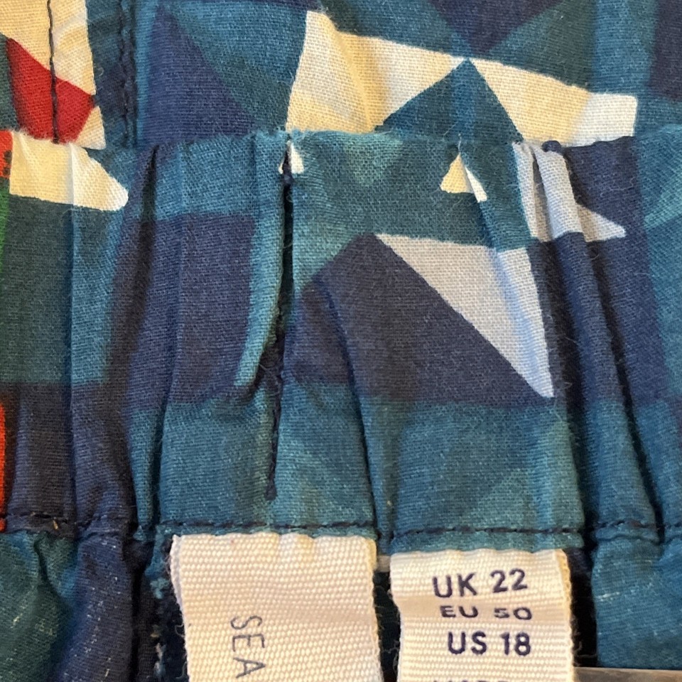 Seasalt.”VIEW POINT PYJAMAS” SET.Geometric Colours.UK 22.Organic Cotton ...