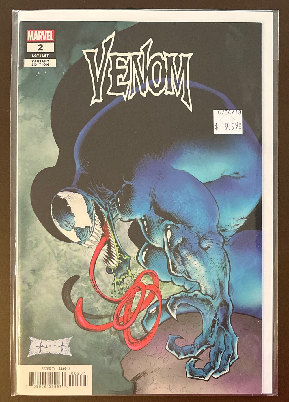 Venom Vol 4 #2 Marvel Comics 2018 Sam Kieth 1:25 RI Variant Cover NM ...