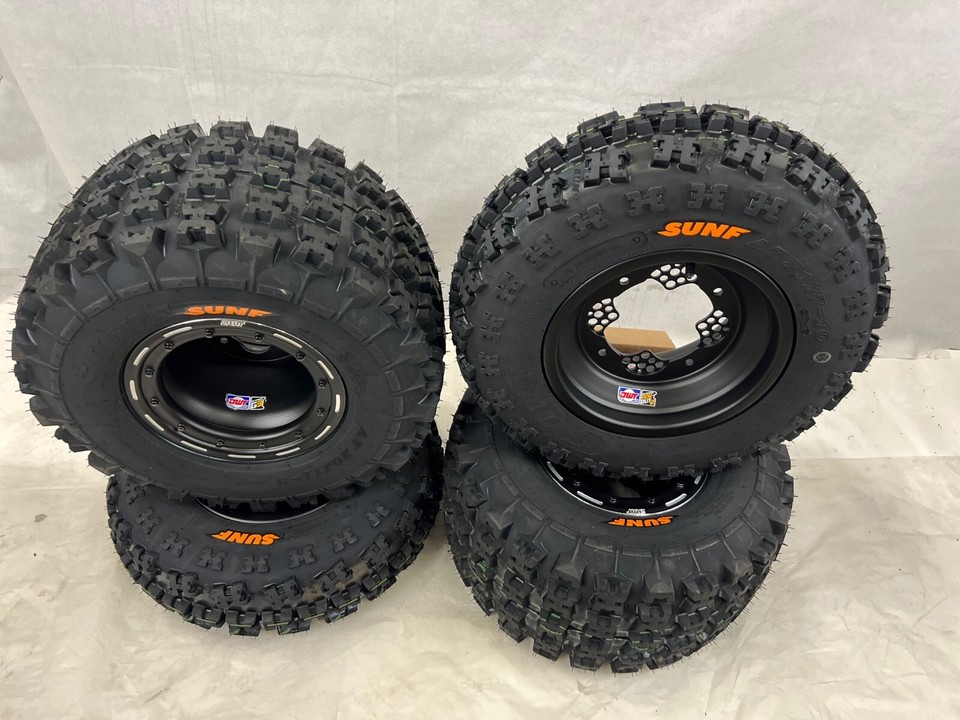 DWT G3 Black Beadlock Wheels Sunf A027 Tires | -32 Offset | 4x115 Bolt ...