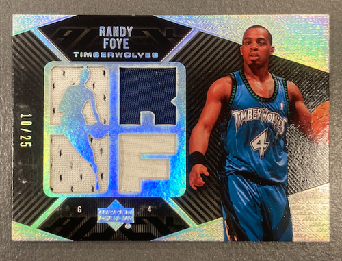 RANDY FOYE 2007-08 UPPER DECK BLACK QUAD JERSEY /25 | eBay