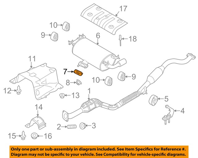 Genuine Mazda Exhaust System Converter Pipe Gasket OE Pe2340305 for ...