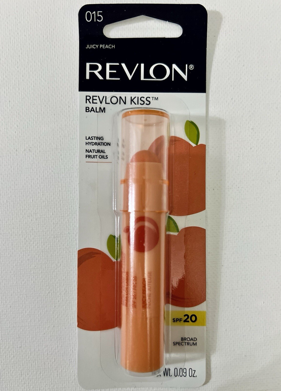 Revlon Kiss Balm Juicy Peach 015 Lip Balm SPF 20 Orange NEW | eBay