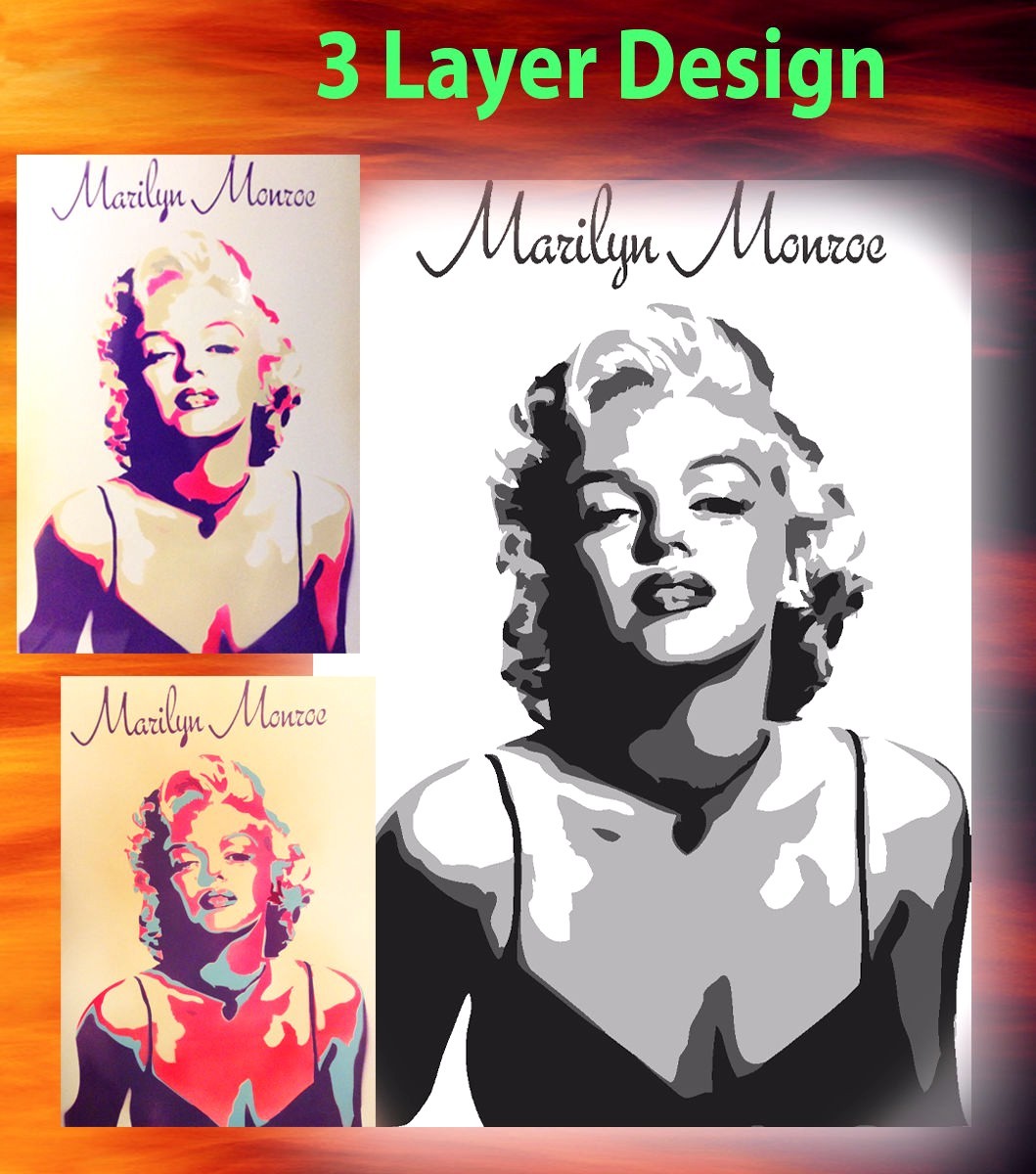 Marilyn Monroe Stencil