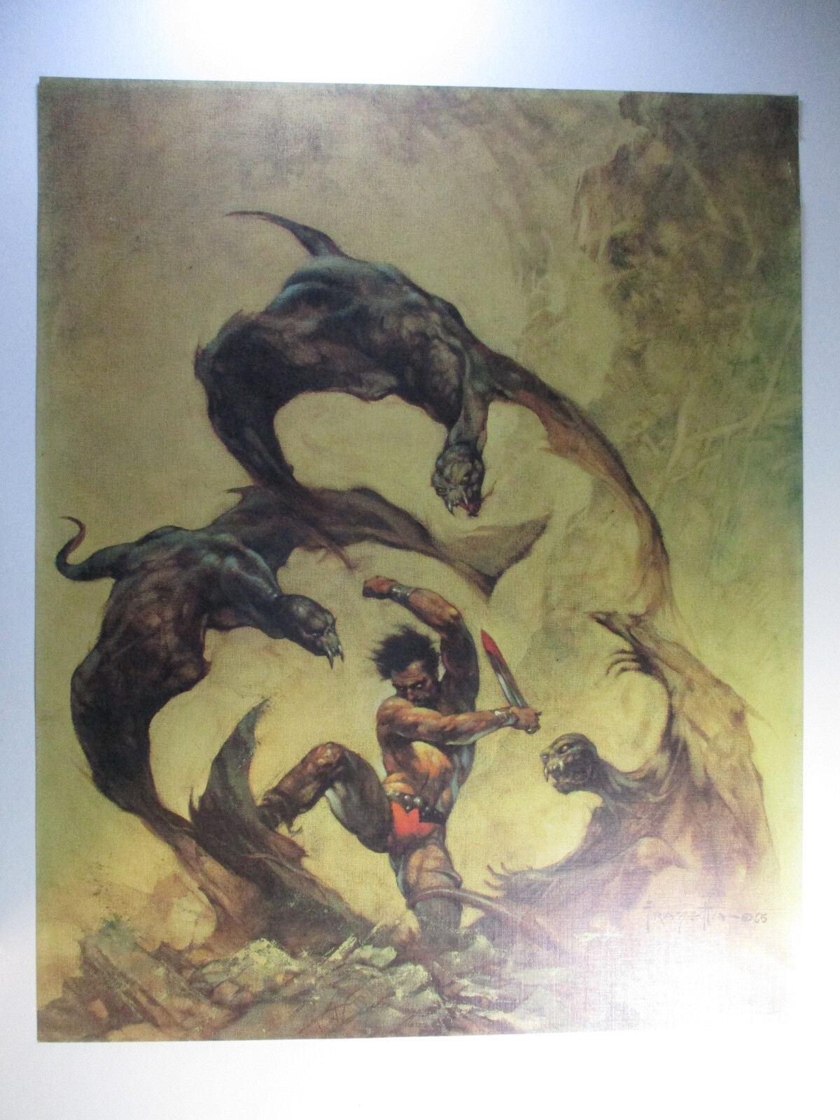 Frank Frazetta Flying Vampire Bat Monsters, 15x19 Poster Print, 1980s ...