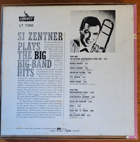 Si Zentner - Si Zentner Plays The Big Big Band-Hits (Reel, 4tr Stereo ...