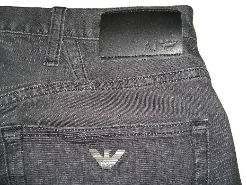Armani Jeans J21 Regular Stretch Lightweight Denim W34 L30 Dark Grey ...
