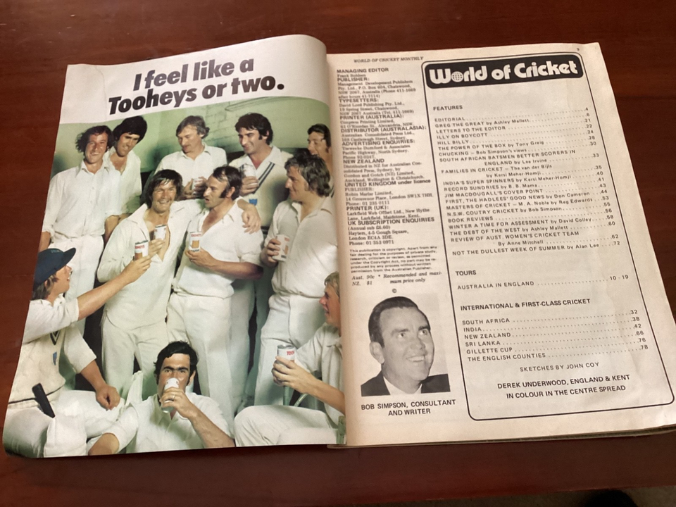 DEREK RANDALL GEOFF BOYCOTT 1977 CRICKET MAGAZINE | eBay UK