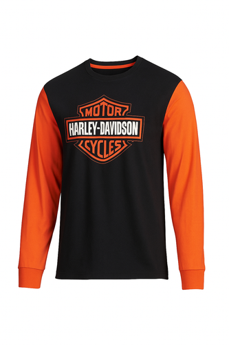 Harley-Davidson Men's Bar & Shield Long Sleeve T-Shirt, 99089-24VM | eBay