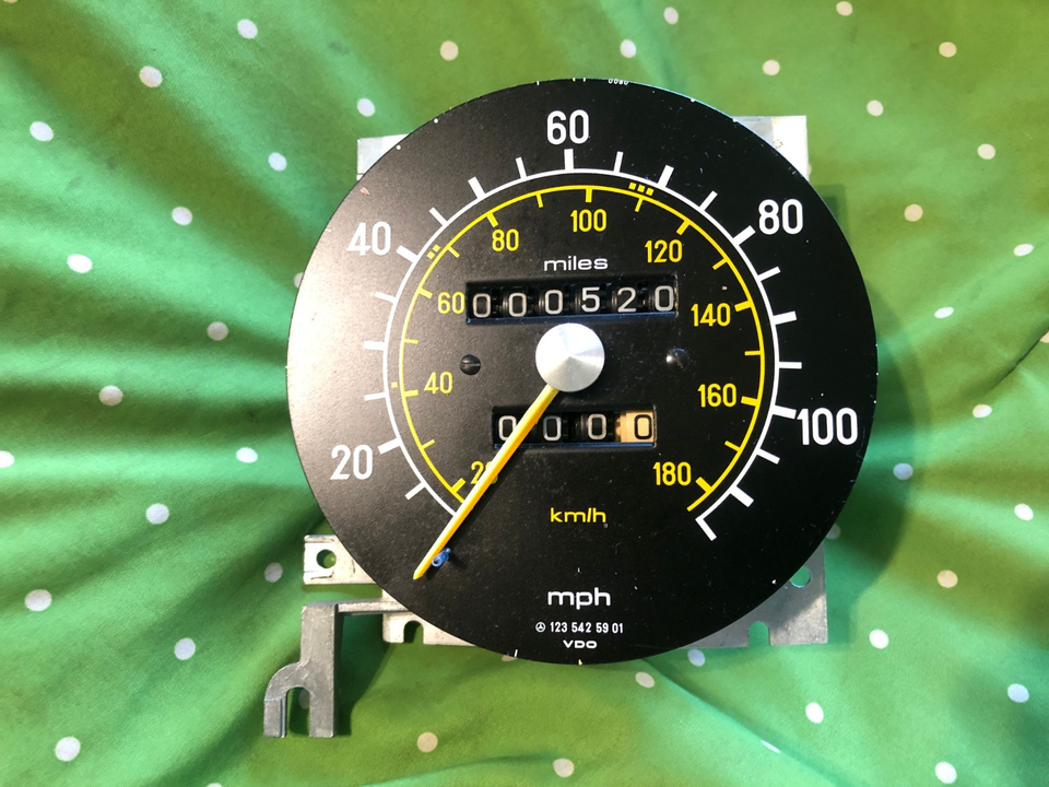 Mercedes W123 speedometer 110MPH 300D 300CD 300TD 1977-early 1979 US | eBay