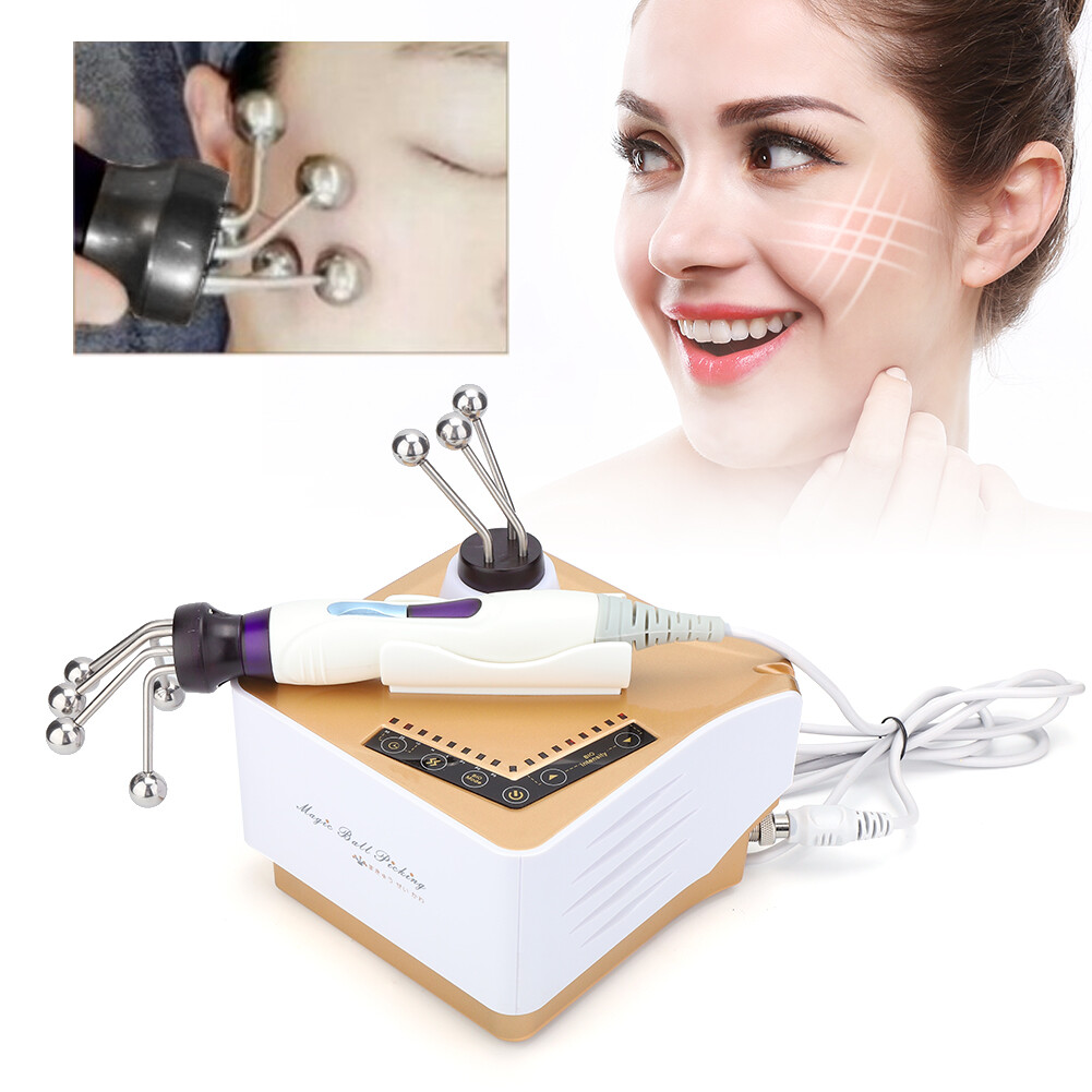 (EU Plug) Ball Fascia Massage Machine Micro Current Face Lifting Tight ...