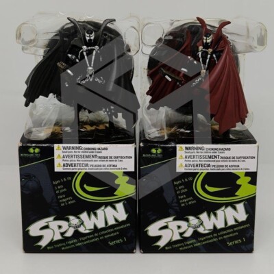 MCFARLANE SPAWN MINI TRADING FIGURE [SPAWN I] NORMAL & BLACK AND WHITE ...
