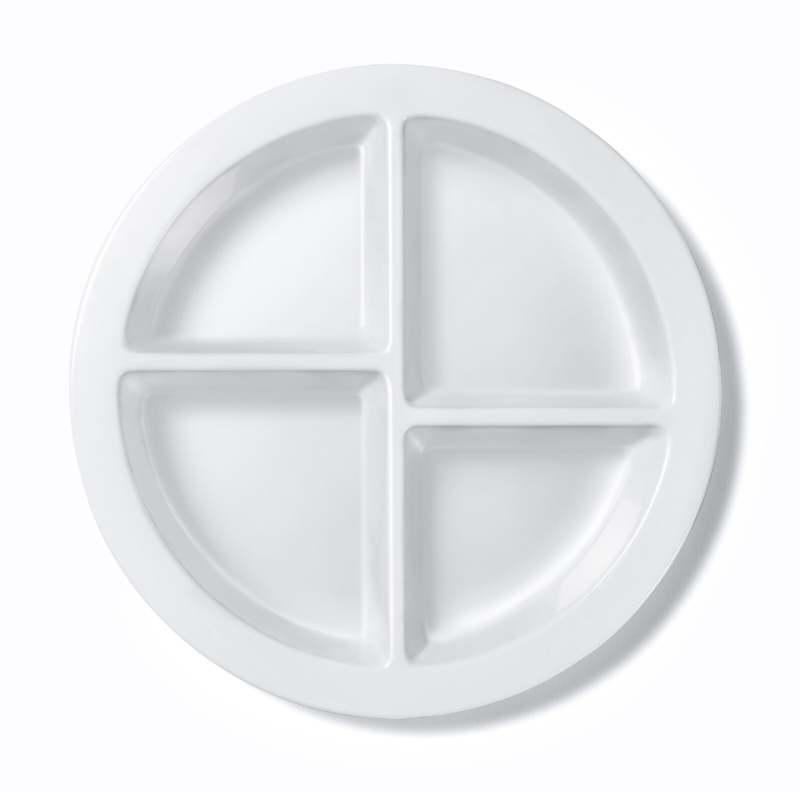 Portion Plate - With 4 Divided Sections - MyPlate - Adult & Child Sizes ...