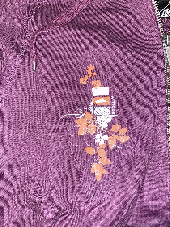 RARE NWT ATTICUS Brand Deadbird Skate Punk Emo Blink 182 Womens Zip Up ...