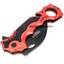 8" RED KARAMBIT Tactical Claw Spring OPEN Assisted Pocket Knife Rescue ...