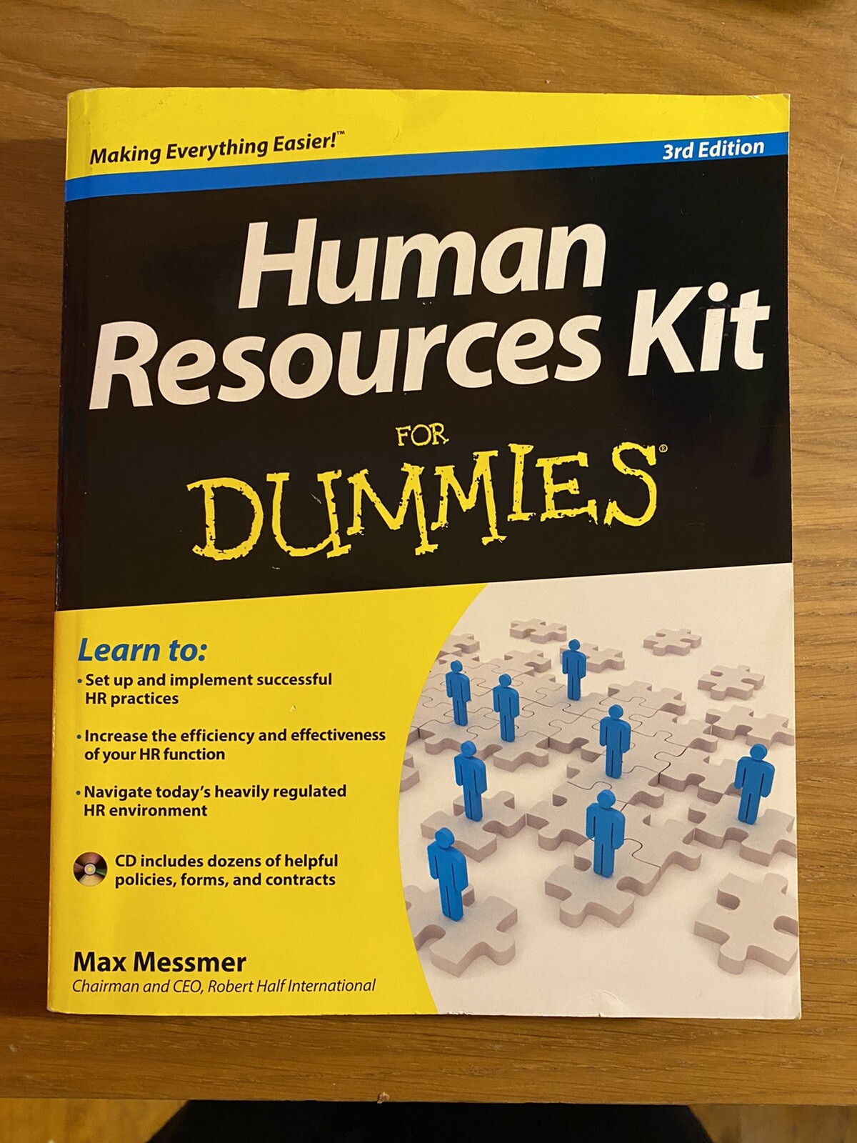 Human Resources Kit For Dummies by Max Messmer (Paperback, 2012) for ...