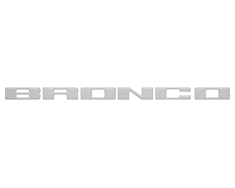 2021-2026 Ford Bronco Grille Letter Overlays - Official Licensed ...