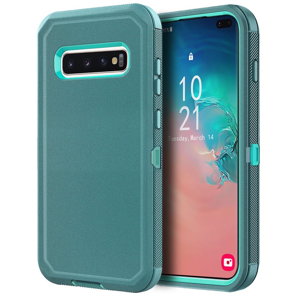 For Samsung Galaxy S10/S10+/S10e Heavy Duty Phone Case Cover w/ Screen ...