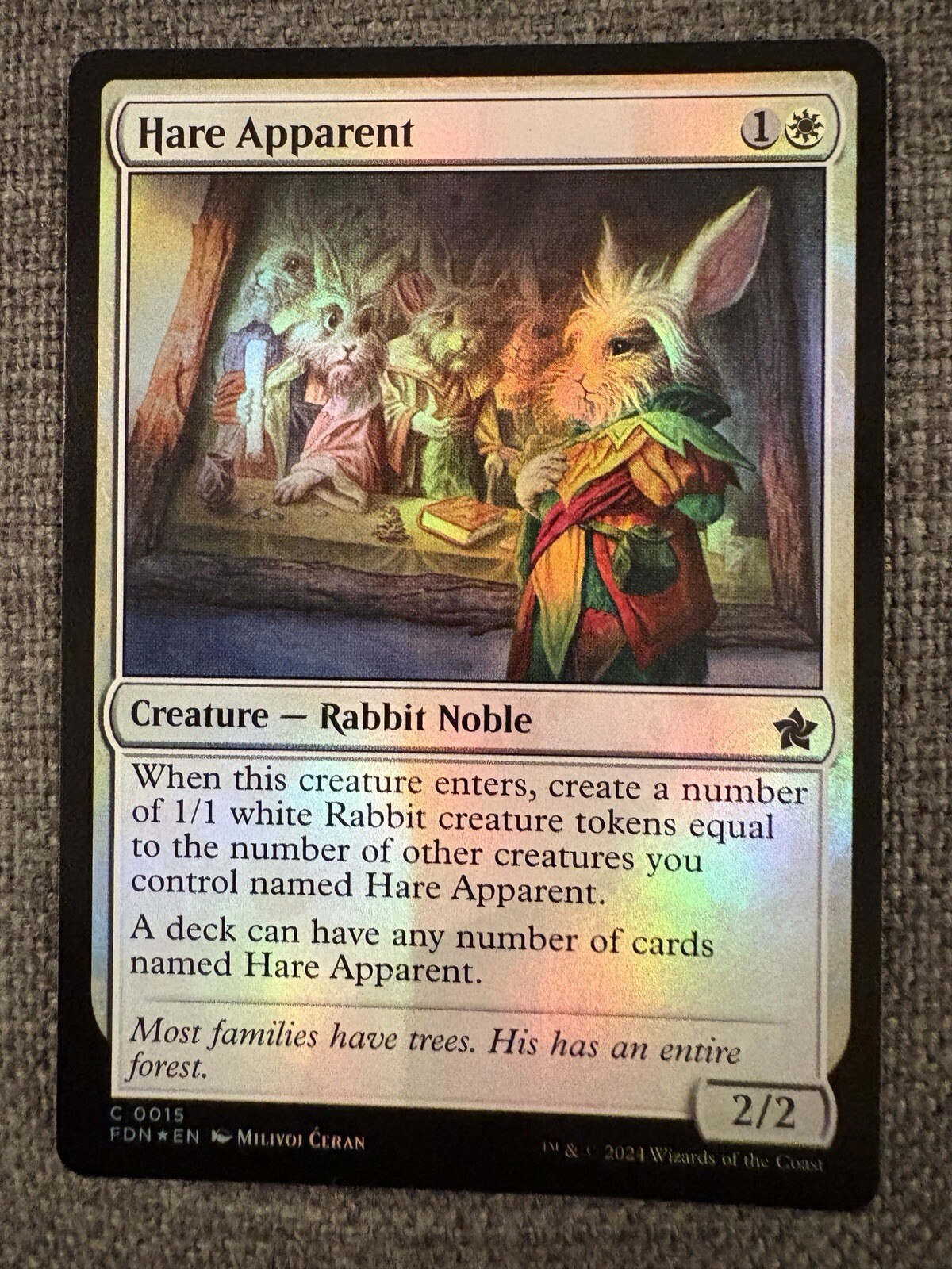 Hare Apparent, Foil, Foundations, Magic the Gathering , NM X1 | eBay