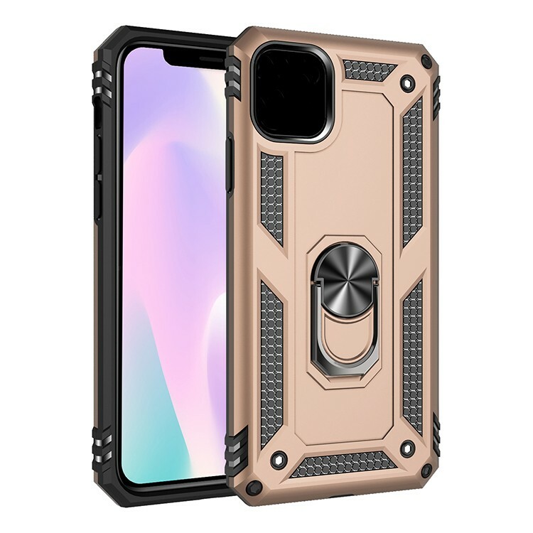 iPhone 11 Pro Max Case, Armour Strong Magnetic Metal Ring Holder ...
