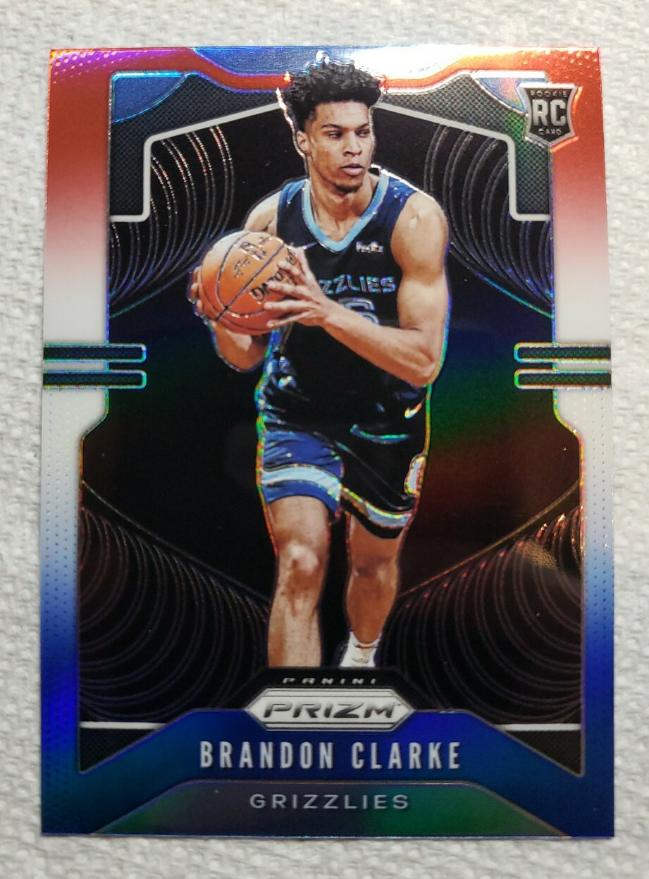 2019 20 Panini Prizm Rookie Brandon Clarke 266 Red White And Blue 2453