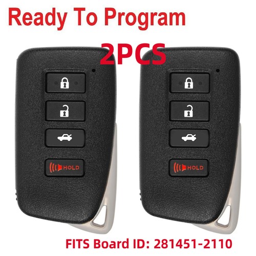 2FOR 2015-2020 LEXUS NX200t NX300 NX300h REMOTE SMART KEY HYQ14FBA ...