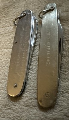 JA HENCKELS 1715 Germany Pocket Knife 2 Blade Lewis-Riffel, & Hong Kong ...