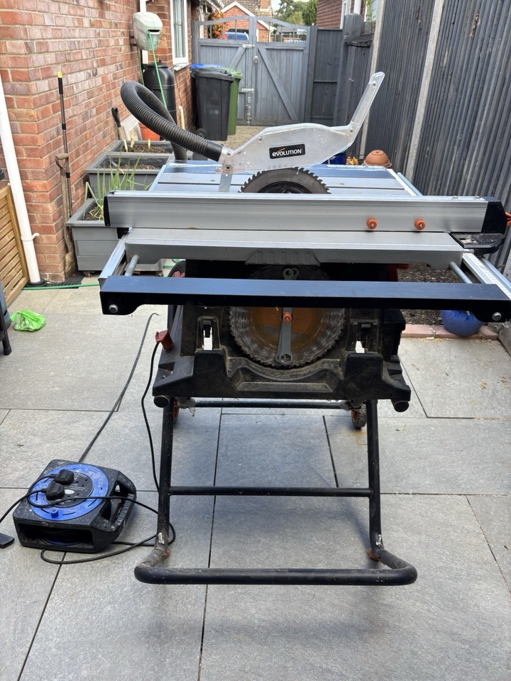 Evolution Rage 5s Table Saw 230v 255mm With TCT Multi-material Blade ...