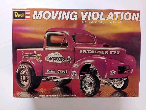 REVELL MOVING VIOLATION 1/25 SCALE '41 WILLYS DRAG PICKUP MODEL KIT ...