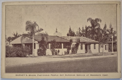 Vintage Postcard Barney's Restaurant Lake Wales Florida AA118 | eBay