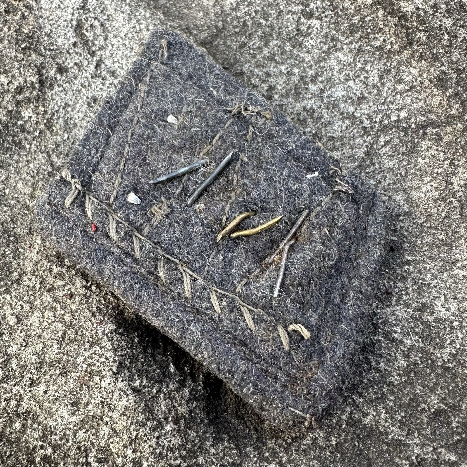 ORIGINAL WWII WW2 German Luftwaffe Flak Cut Off Collar Tab On Material ...