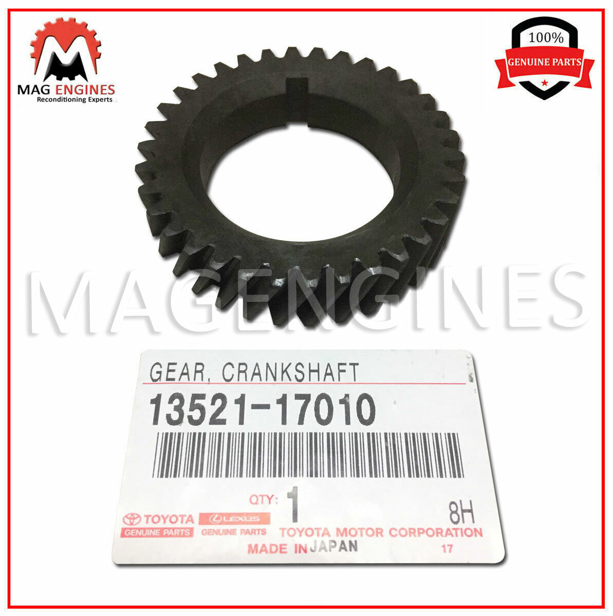 13521-17010 GENUINE OEM GEAR OR SPROCKET, CRANKSHAFT TIMING 1352117010 ...