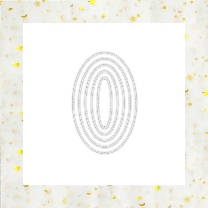 Oval Dies Craft Die Metal Cutting Dies Cut For Paper Card Making ...