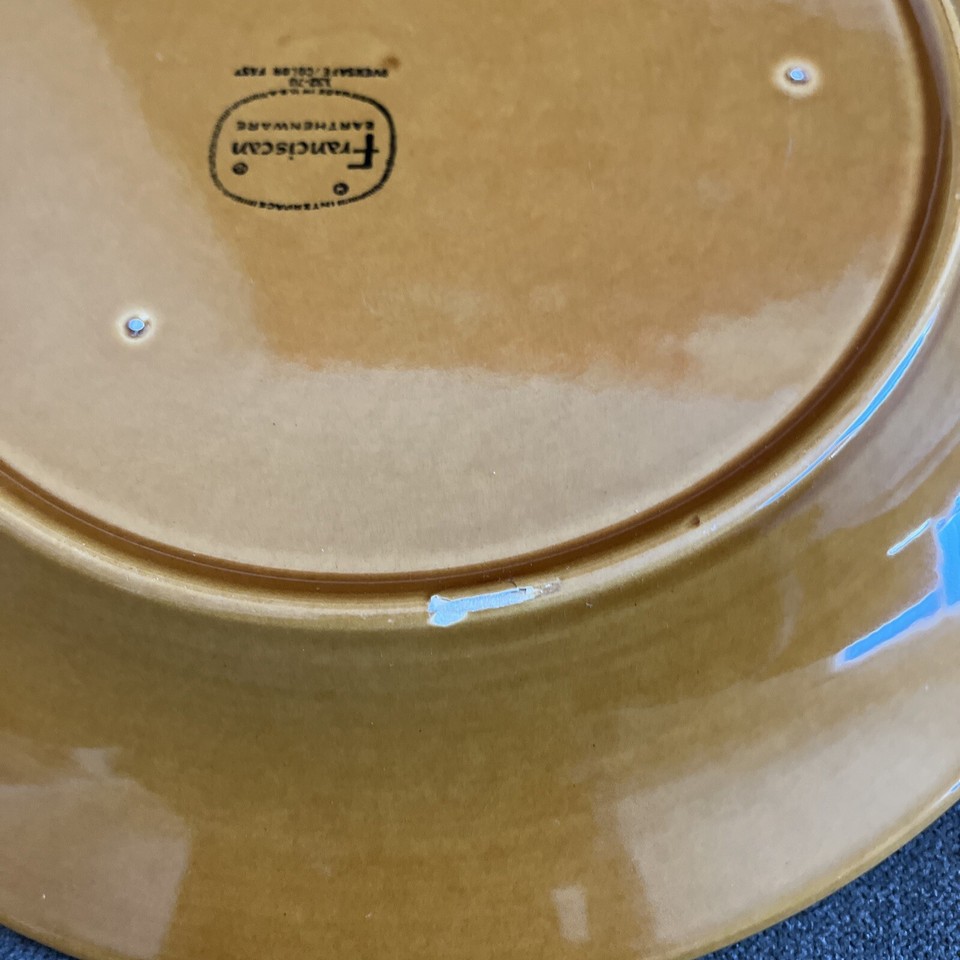 VTG 13 Pcs. Franciscan Earthenware Creole Dinner Plates & Oval Serving ...