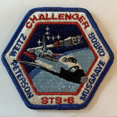 NASA Kennedy Space Center Challenger Mission Souvenir Emblem Patch 1983 STS-6 | eBay