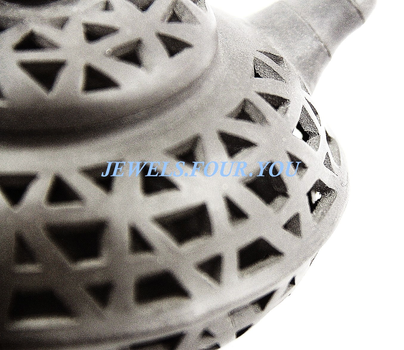 CHINESE YIXING ZISHA CLAY ARTISTIC DOUBLE-WALLED RETICULATED BROWN ...