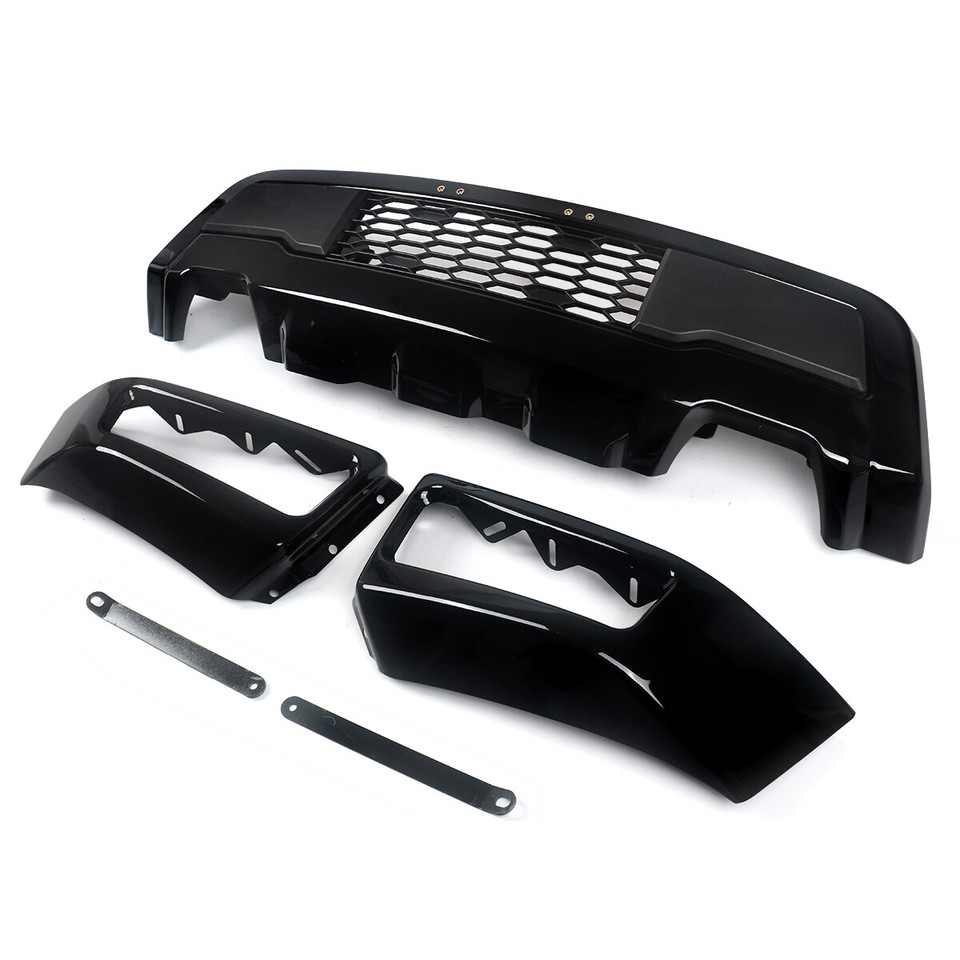 Front Bumper Assembly Kit Black Conversion Raptor Style For 2021-2023 ...
