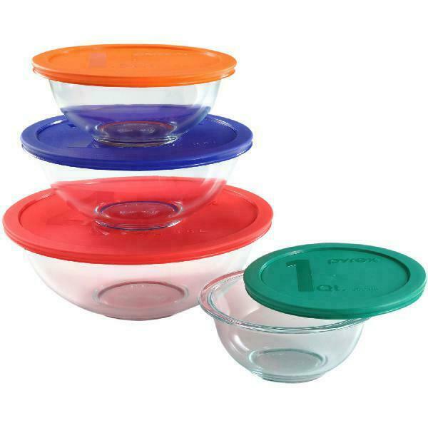 Pyrex 1086053 Smart Essentials 8-Piece Mixing Bowl Set for sale online ...