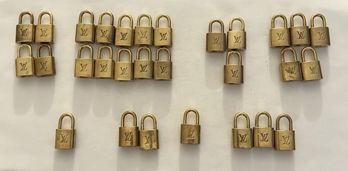Authentic Louis Vuitton Gold Lock Padlock NO KEY 320 321 322 323 324 ...