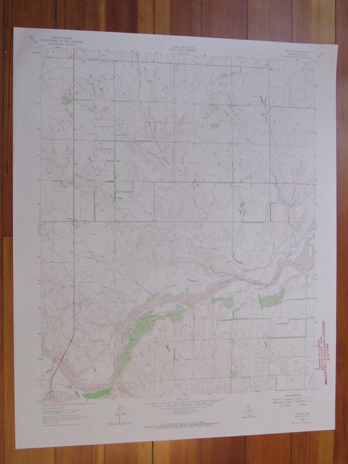 Twitty Texas 1965 Original Vintage USGS Topo Map | eBay