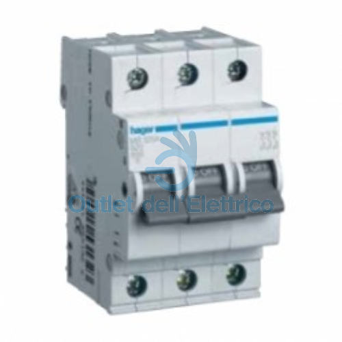 Hager Switch Automatic P 3P 3 Pole 3X40A 6KA Curve C 3 Module ...