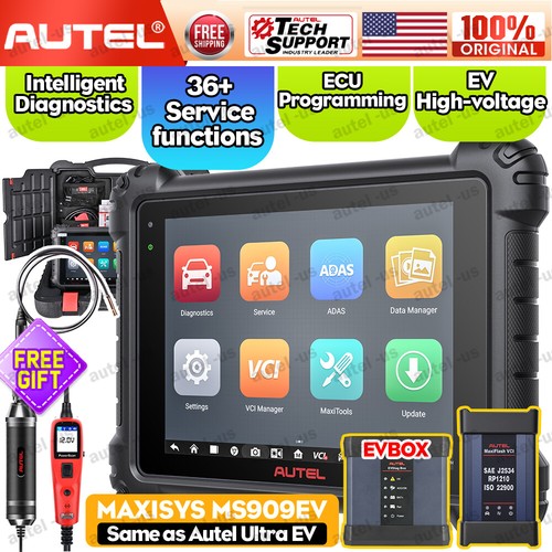 2024 Autel Maxisys MS909 EV Intelligent Diagnostic Scan VCI Programming ...
