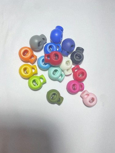 Round Ball Buckles Toggle Spring Stopper Drawstring Rope Cord Lock ...