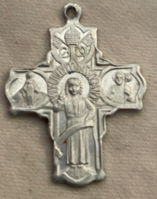 Little Children Suffer Crucifix Aluminum Cross Pendant | eBay