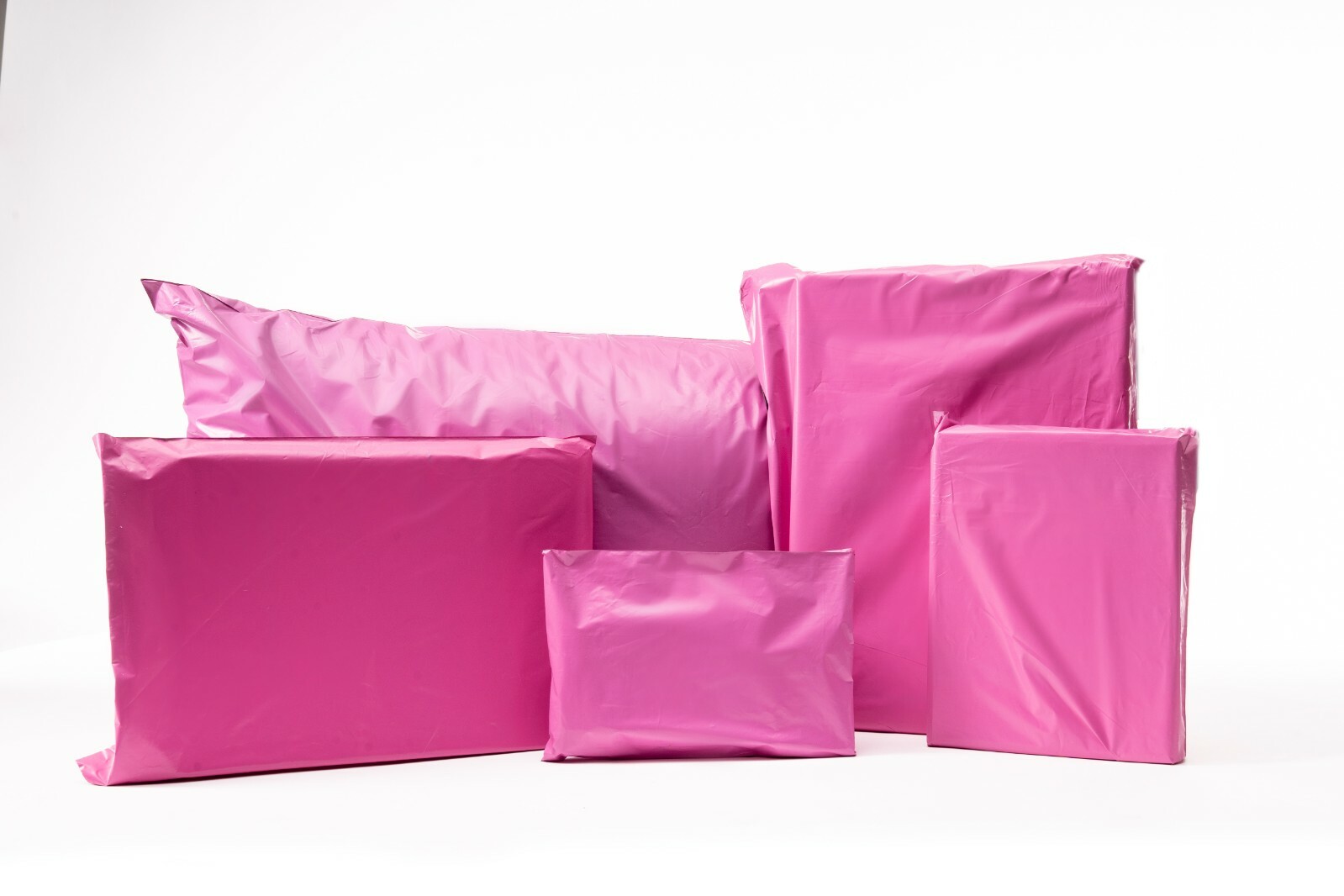 PINK Postage Mailing Bags Postal Coloured Plastic Parcel Packaging ...