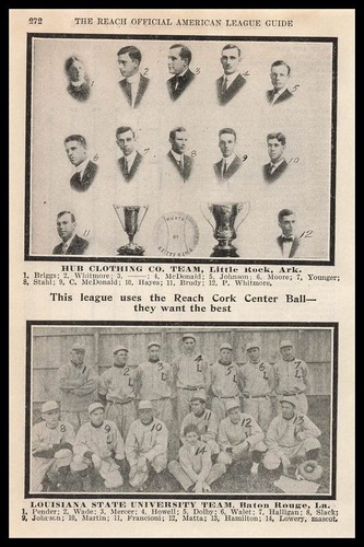 1912 Louisiana State University Tigers Baseball Team Photo Baton Rouge ...