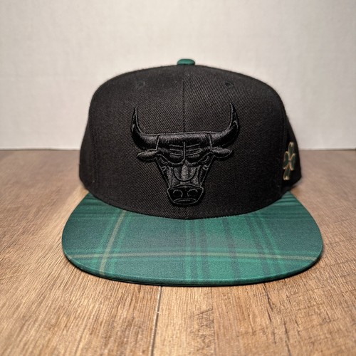 NBA Chicago Bulls Adidas Shamrock Snap Back Cap Black/Green Style VP72Z ...